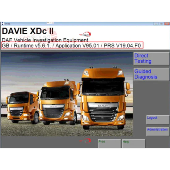 DAF Davie – Диагностика, Програмиране и Калибрация на Тежкотоварни Камиони